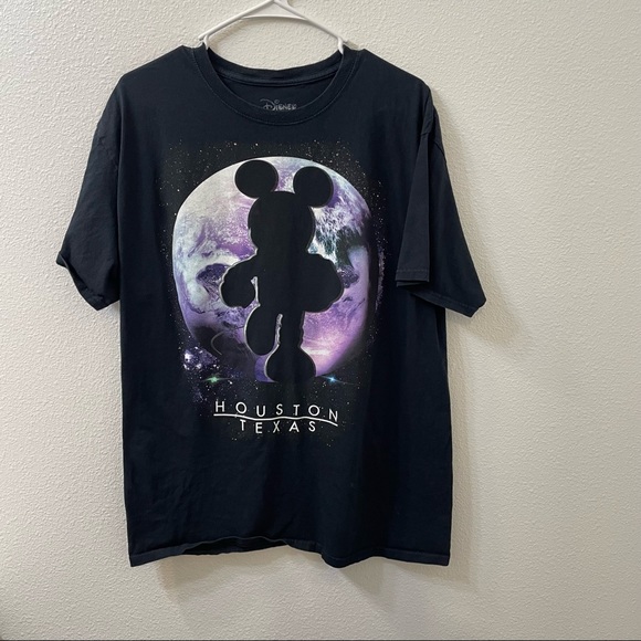 Disney | Shirts | Disney Mickey Mouse Houston Texas Shirt Black Large ...